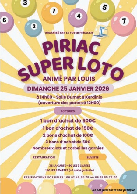 Super Loto - Competition Leisure | PIRIAC SUR MER